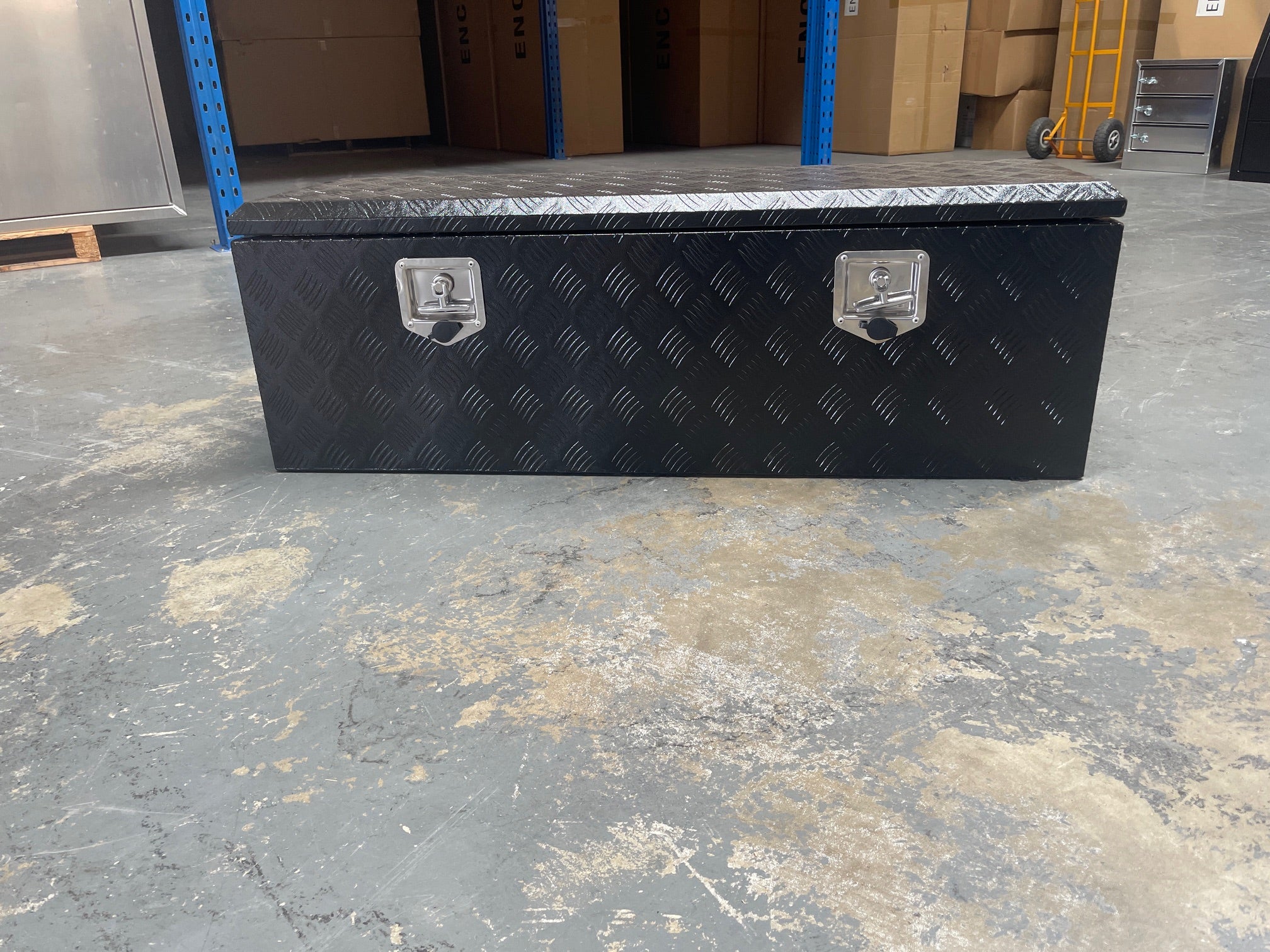 Black Top Opening Box with Handles - 1200mm Long x 400mm Wide x 400mm ...